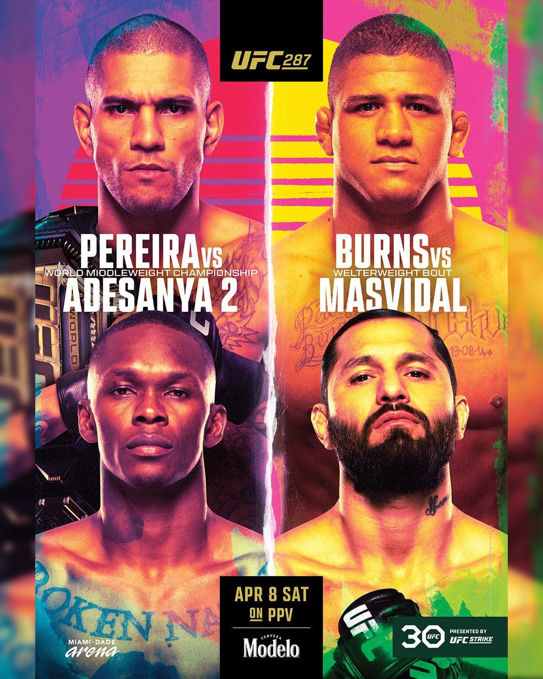 Alex Poatan Pereira x Israel Adesanya - UFC 287